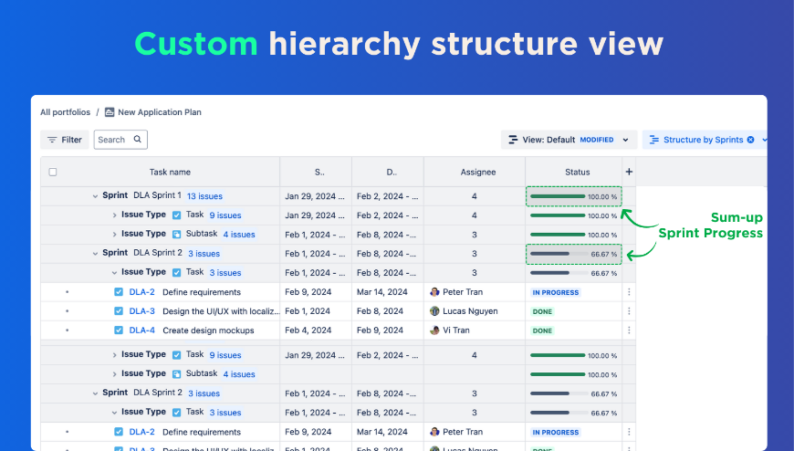Issue Sheets Structure Table & Gantt chart on Forge for Jira | Atlassian Marketplace