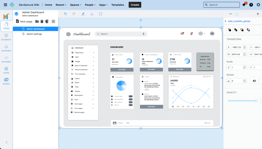 Draw Wireframes, Mockup, Prototype & Diagrams for Confluence ...