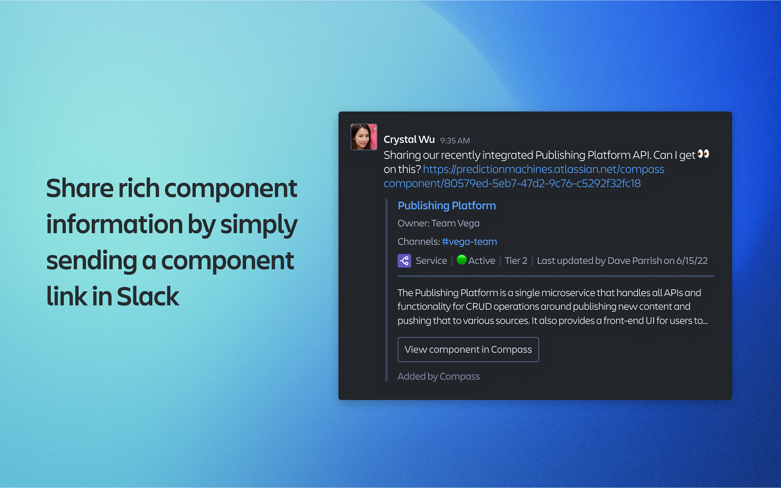 Slack for Compass | Atlassian Marketplace