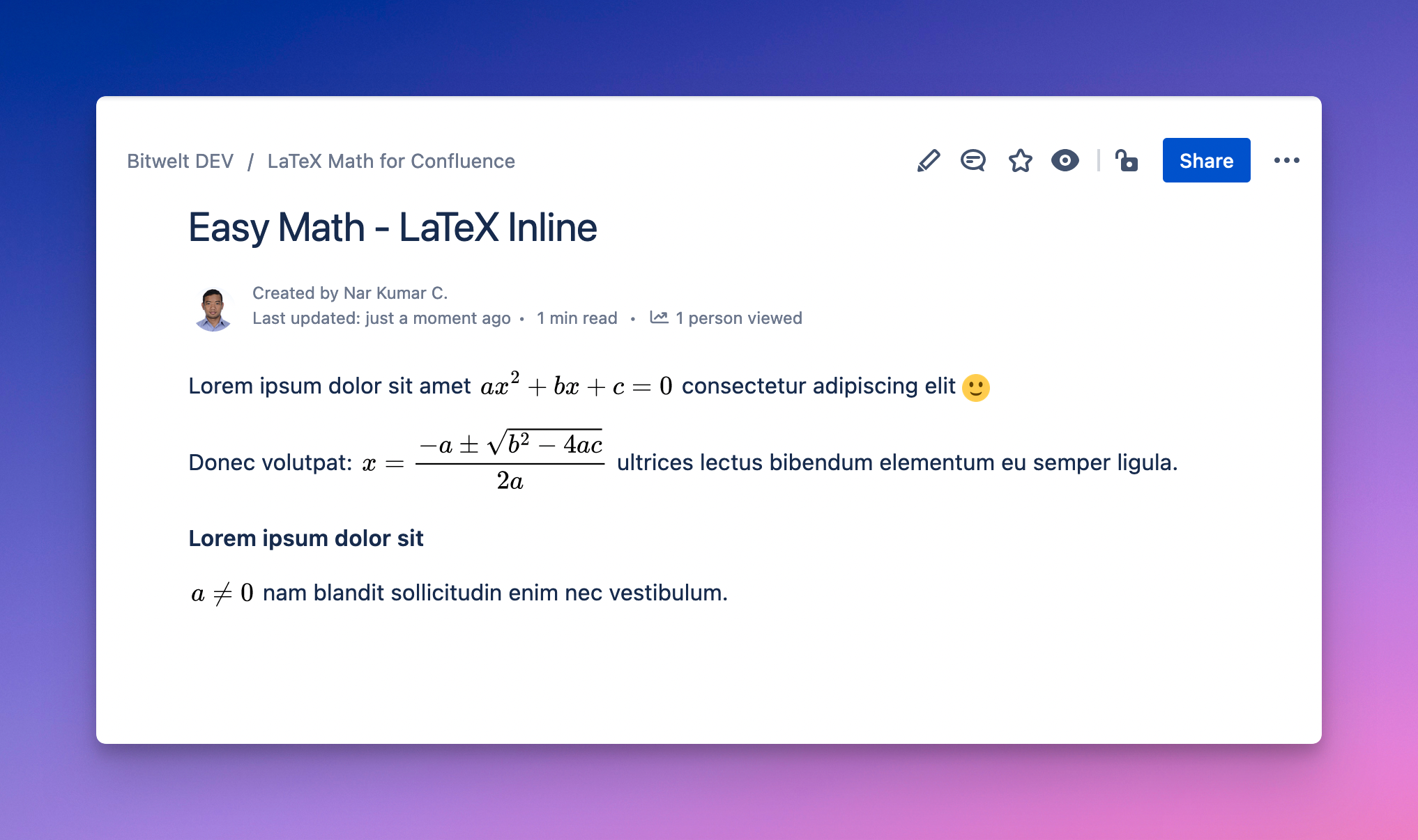 LaTeX Math for Confluence (Math Formula & Equations) | Atlassian Marketplace