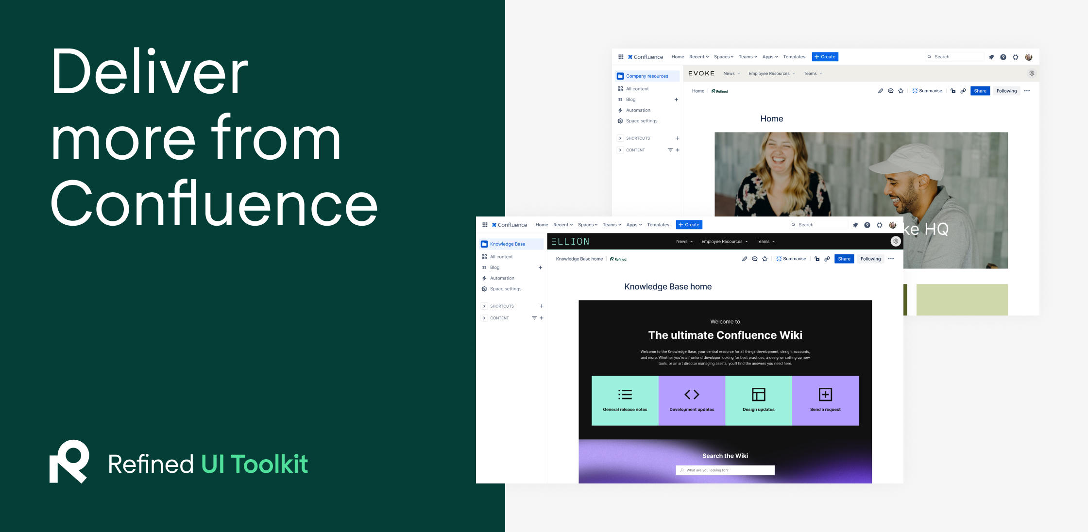 Refined UI Toolkit for Confluence (Page Builder, Navigation ...