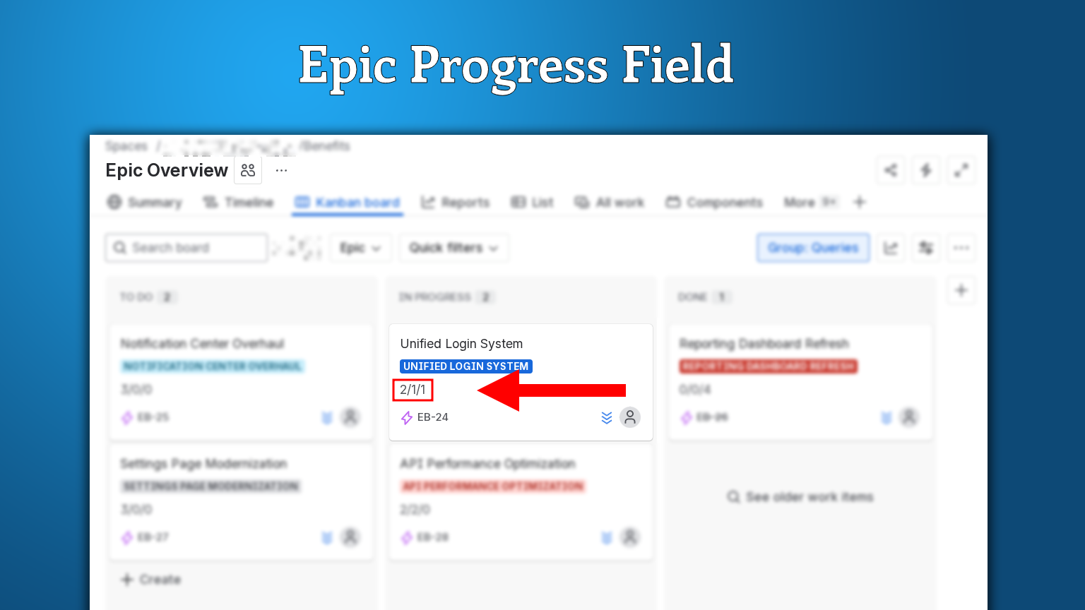 Epic Progress Field | Atlassian Marketplace