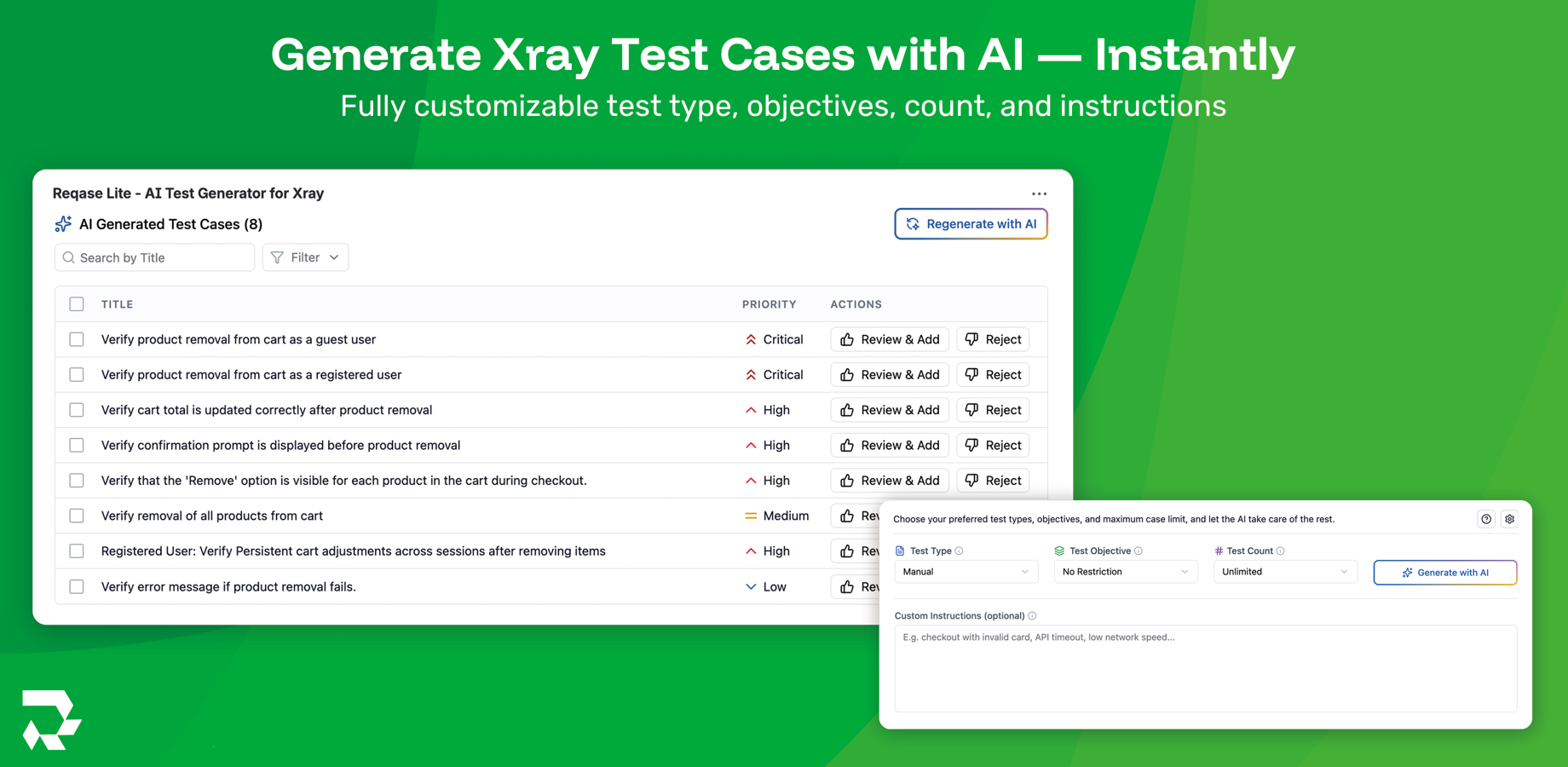 Reqase Lite - AI Test Generator for Xray | Atlassian Marketplace