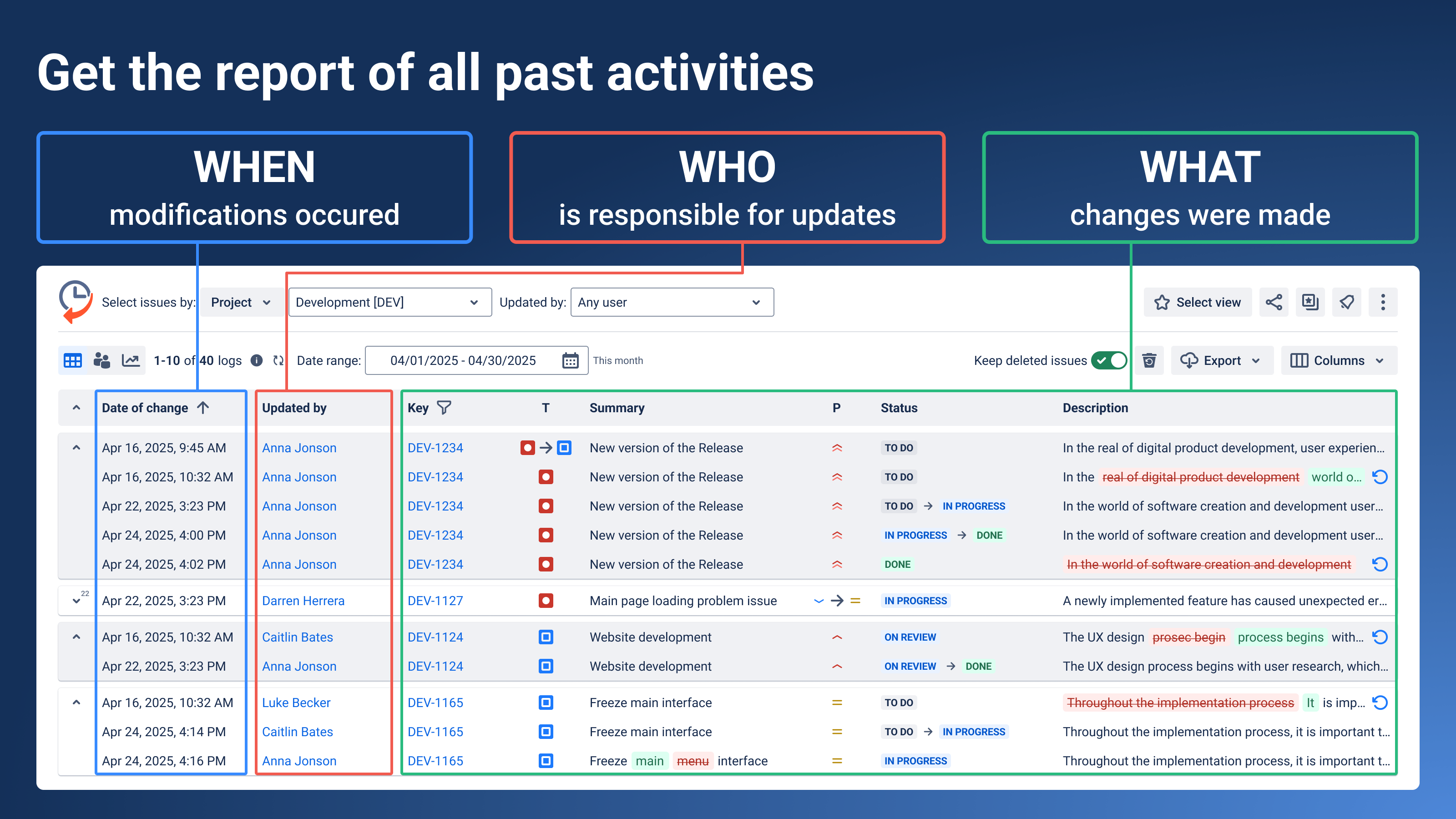 Issue History for Jira (Work Item History) | Atlassian Marketplace