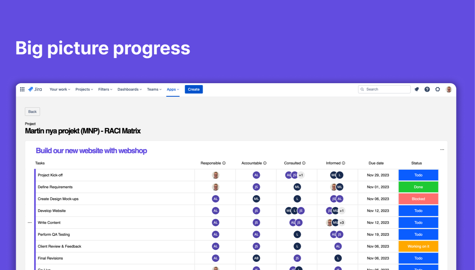 RACI Matrix for Jira | Atlassian Marketplace