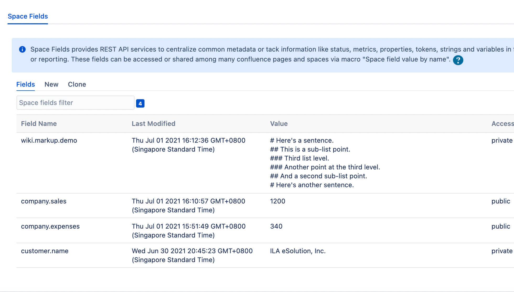 Space Fields for Confluence | Atlassian Marketplace