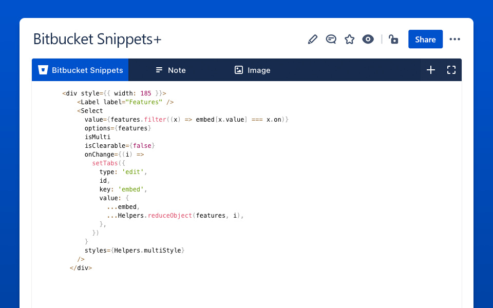 Snippets of Bitbucket in Confluence | Atlassian Marketplace