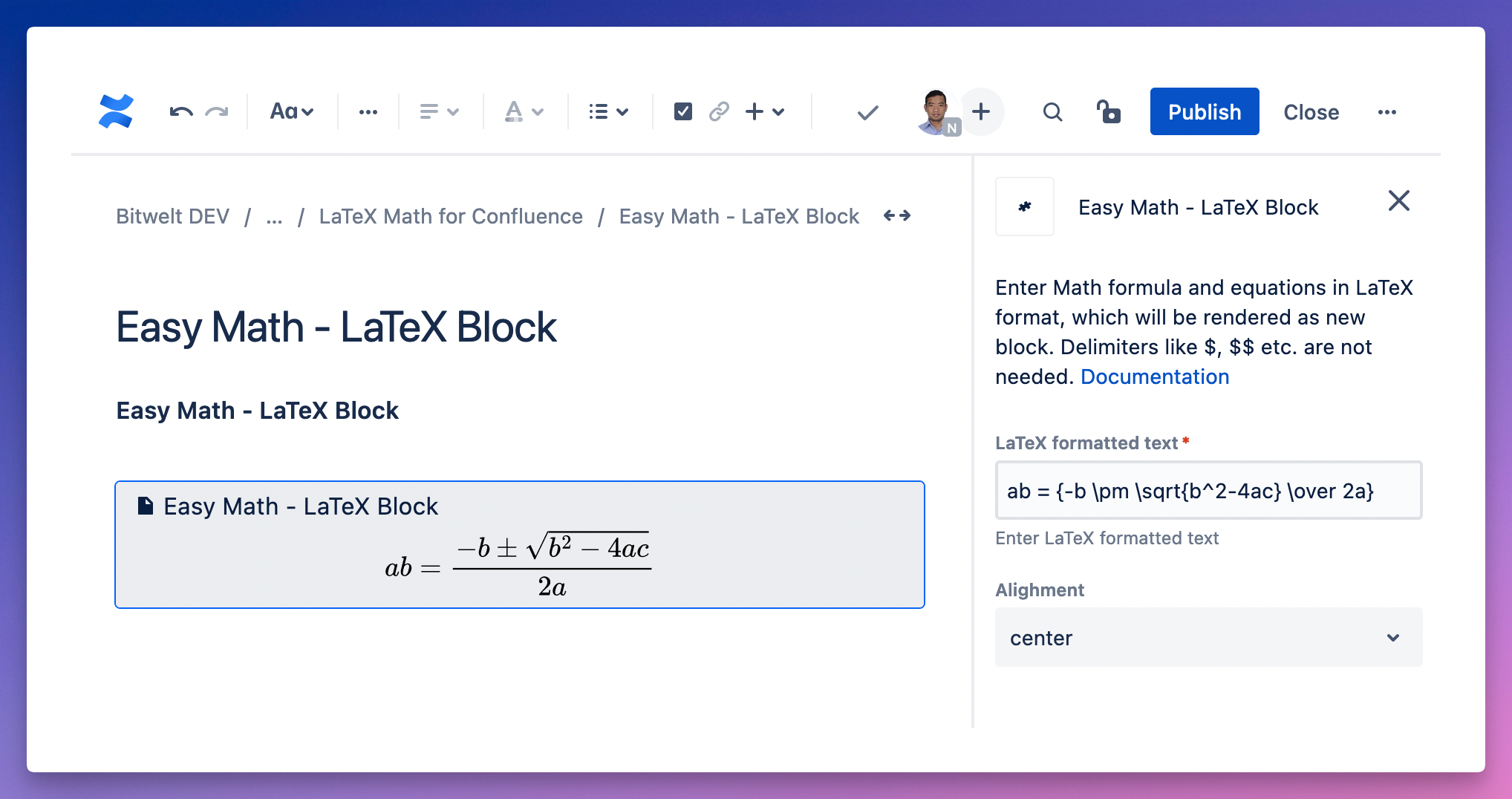 LaTeX Math for Confluence (Math Formula & Equations) | Atlassian ...