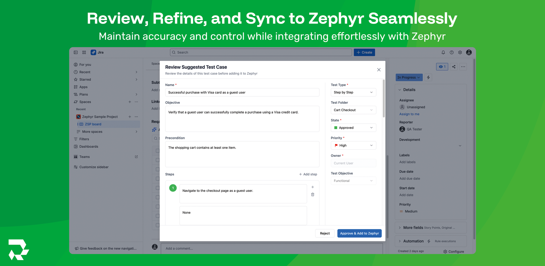 Reqase Lite - AI Test Generator for Zephyr | Atlassian Marketplace