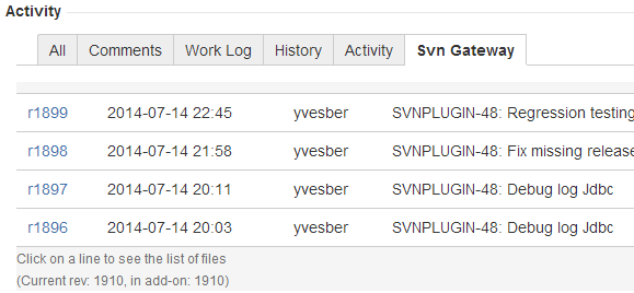 Svn Gateway Subversion Links In Jira Atlassian Marketplace