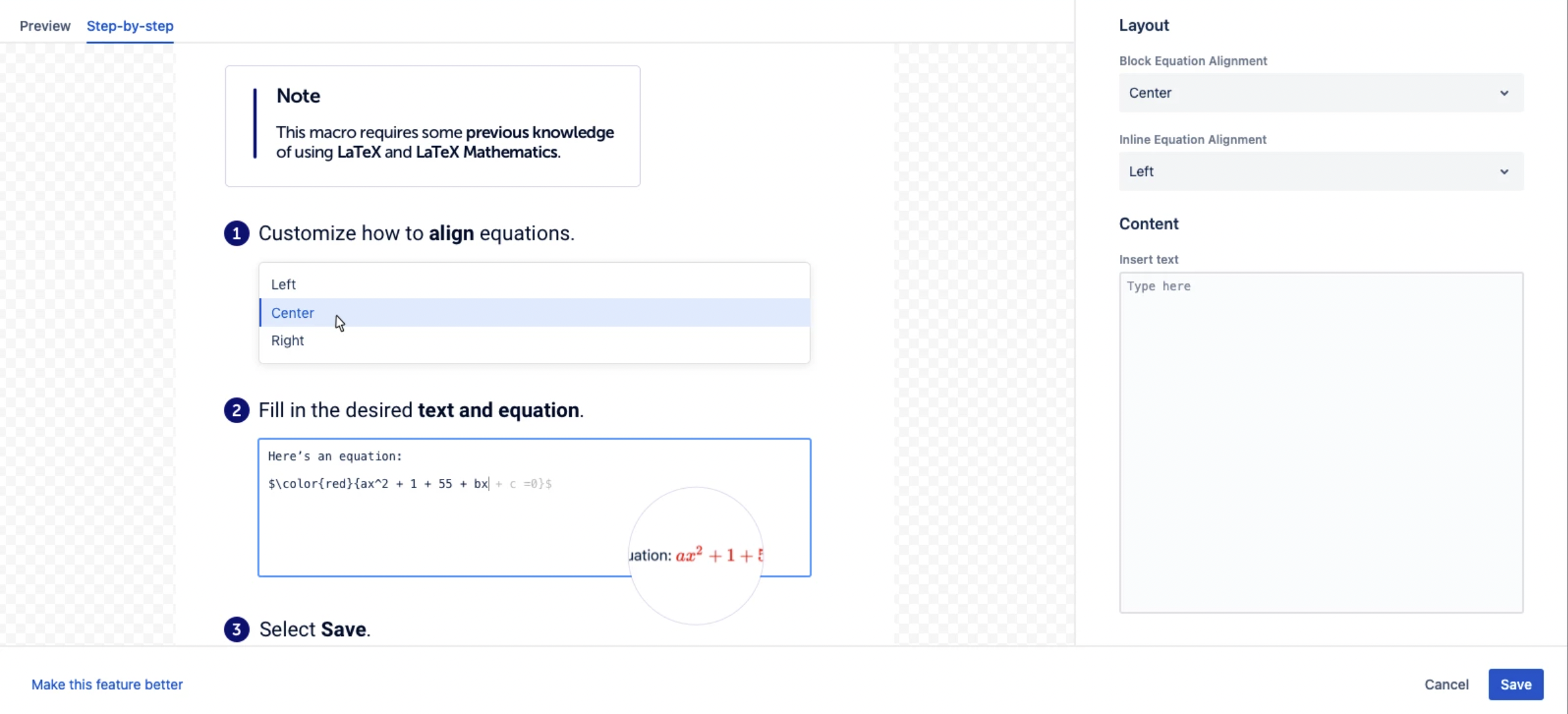 LaTex Macro for Confluence | Atlassian Marketplace