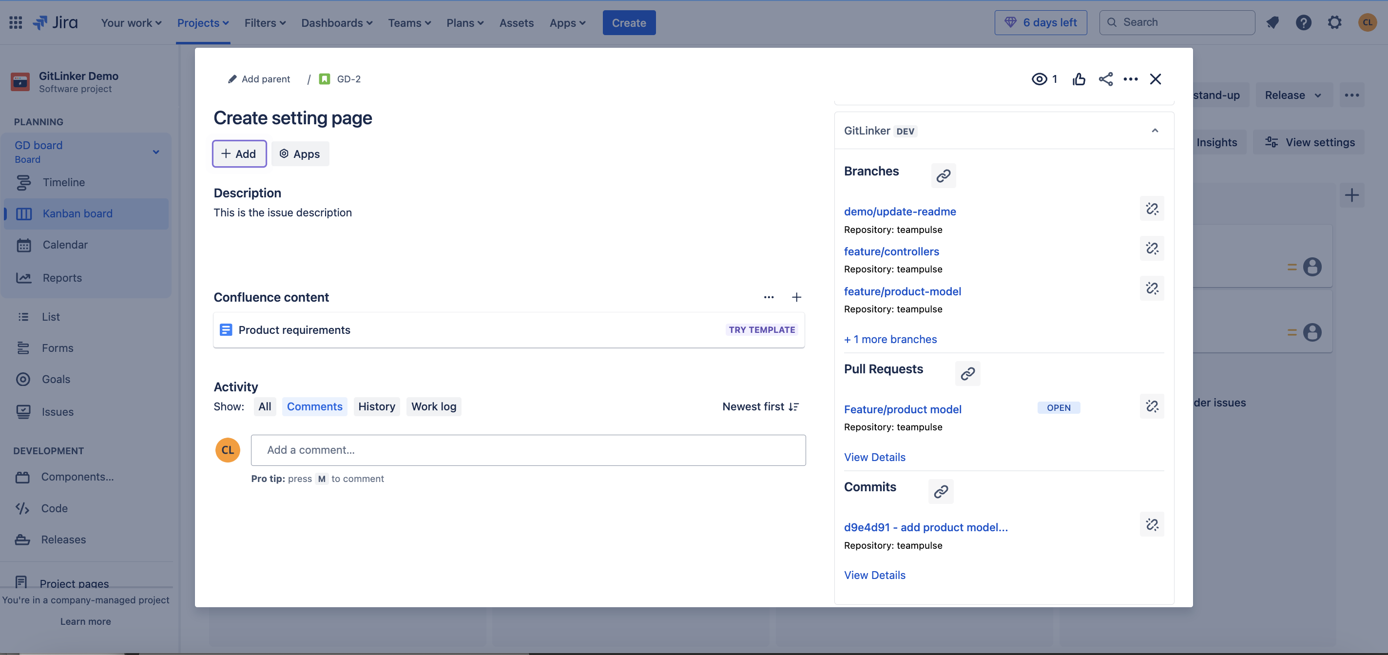 GitLinker - Branch, Commit & Pull Request Manager for Jira | Atlassian ...