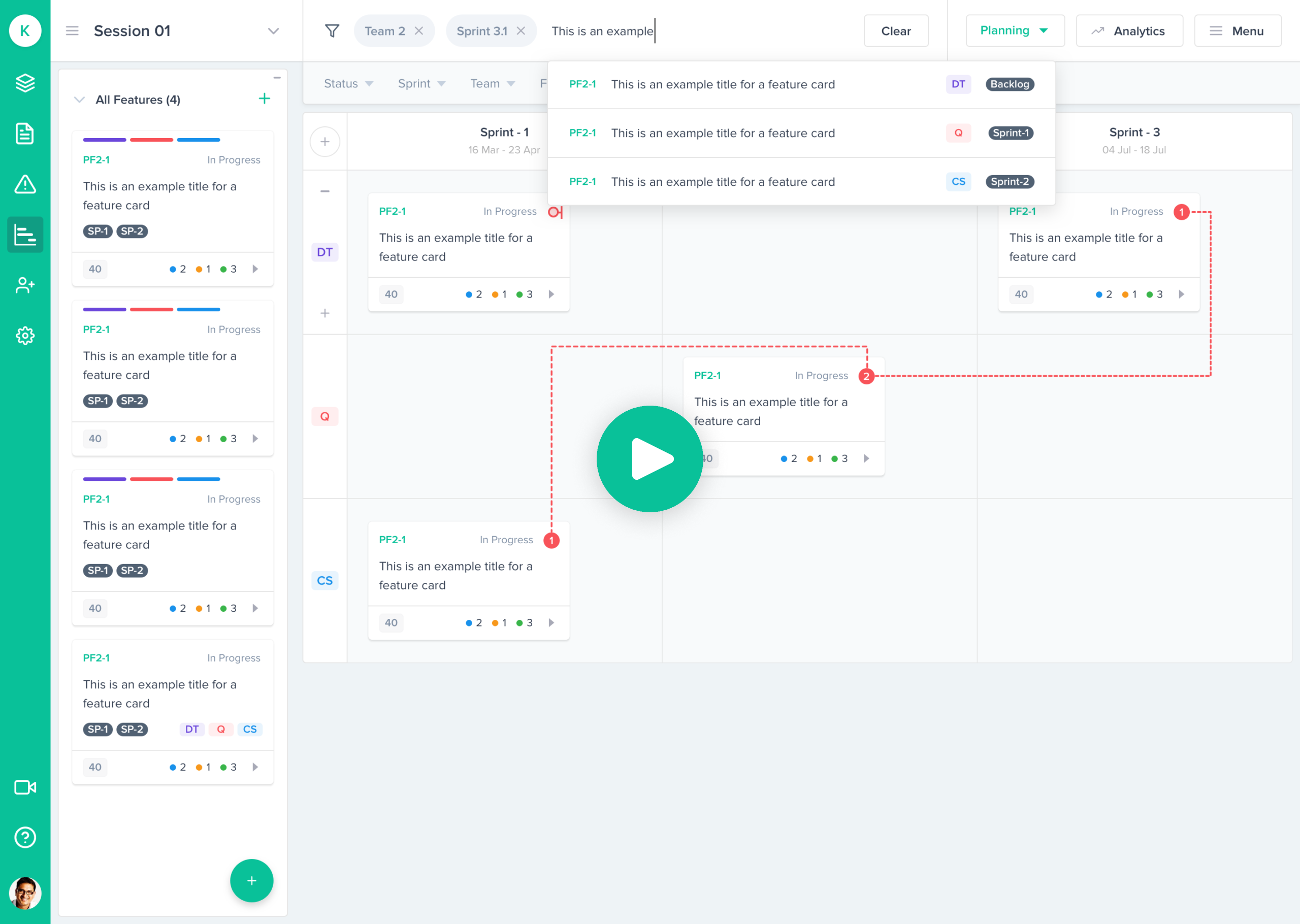 PI Planning , Dependency, Risk, OKRs, Roadmaps, Flow Metrics ...