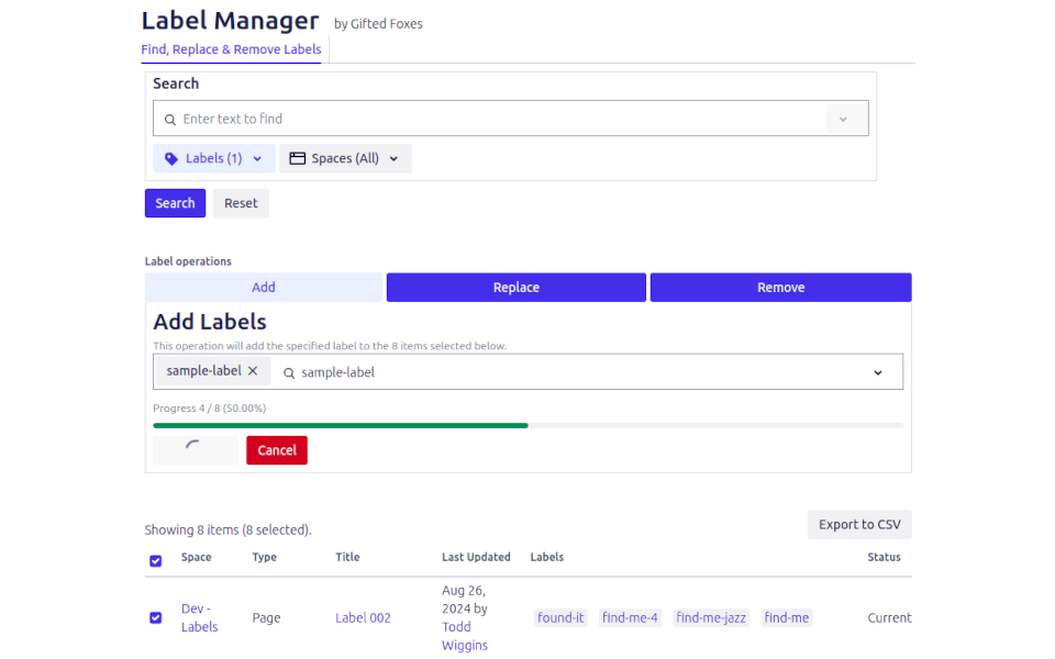 Label Manager for Confluence by Gifted Foxes | Atlassian Marketplace