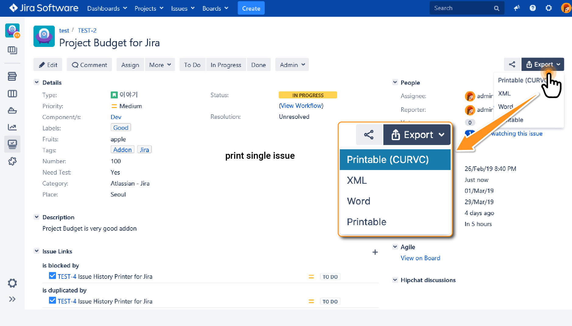 Issue History Printer for Jira | Atlassian Marketplace