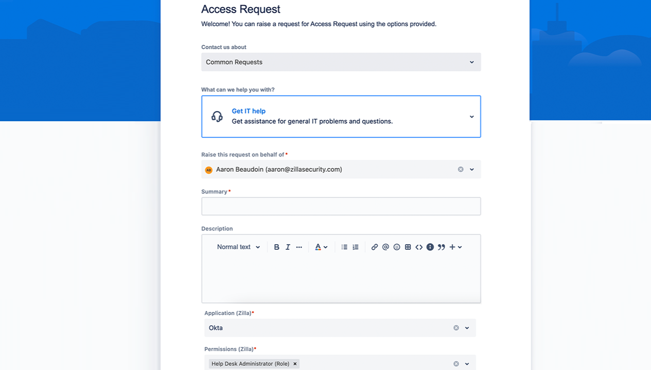 Zilla Access Request for Jira Service Management | Atlassian Marketplace