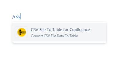 CSV File To Table for Confluence | Atlassian Marketplace