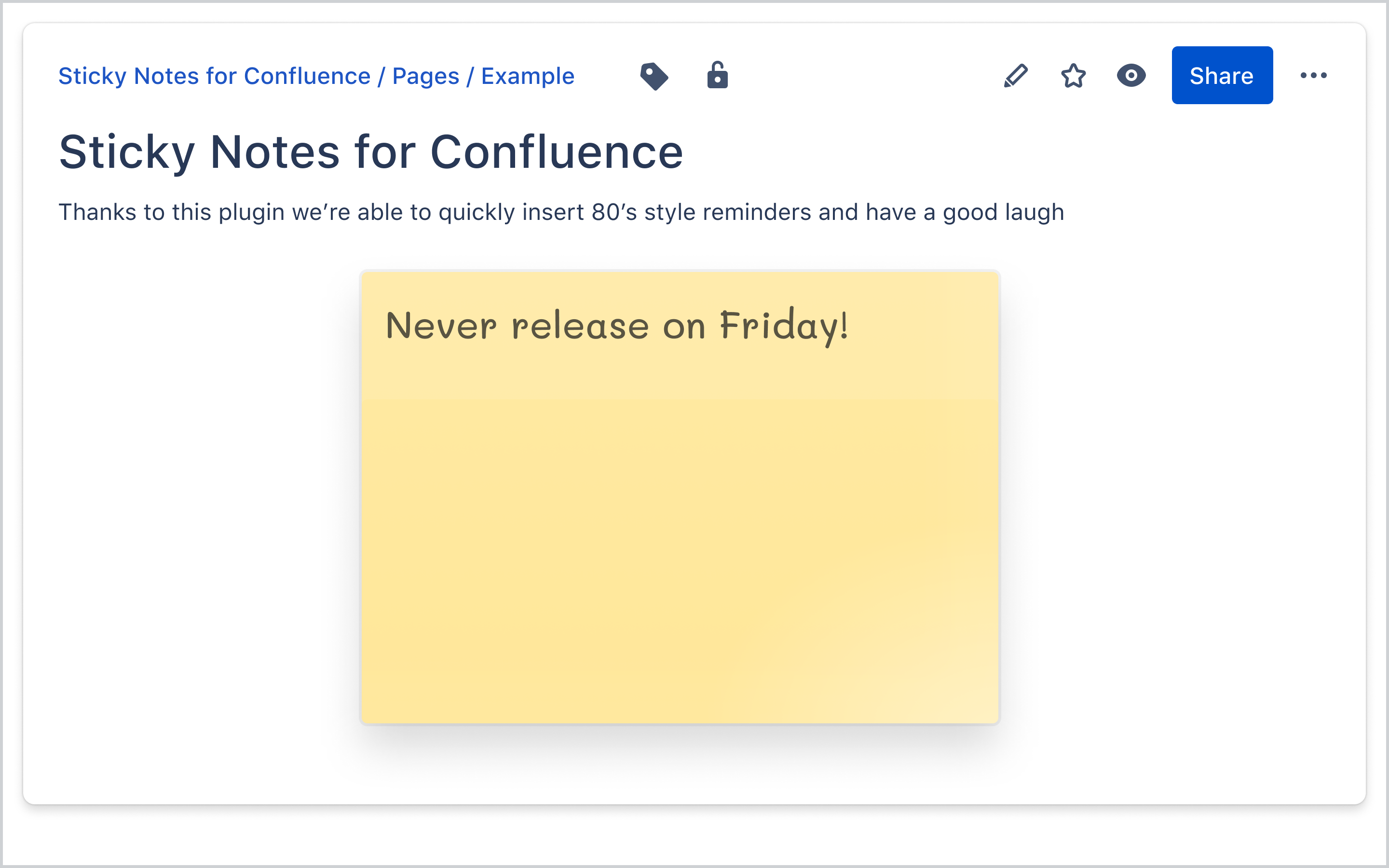 Sticky Notes for Confluence | Atlassian Marketplace
