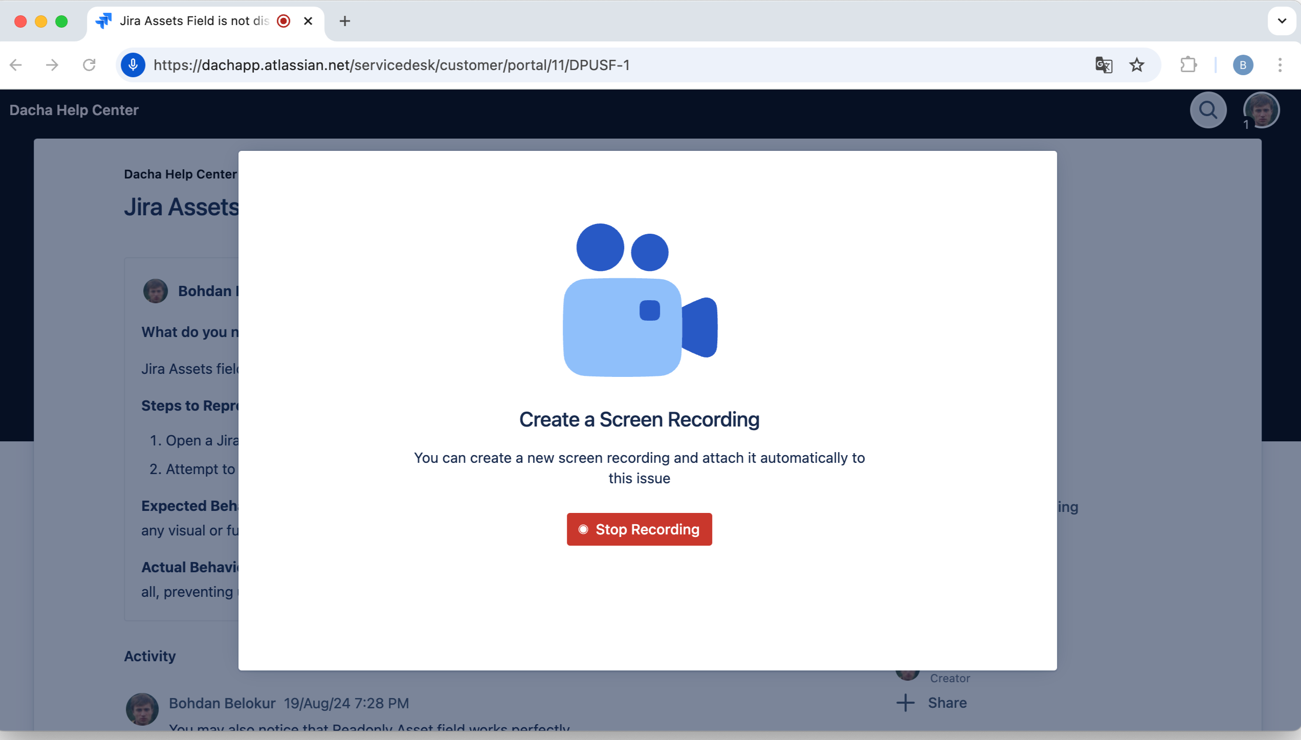 Quick Screen Recordings for Jira and Customer Portal | Atlassian ...