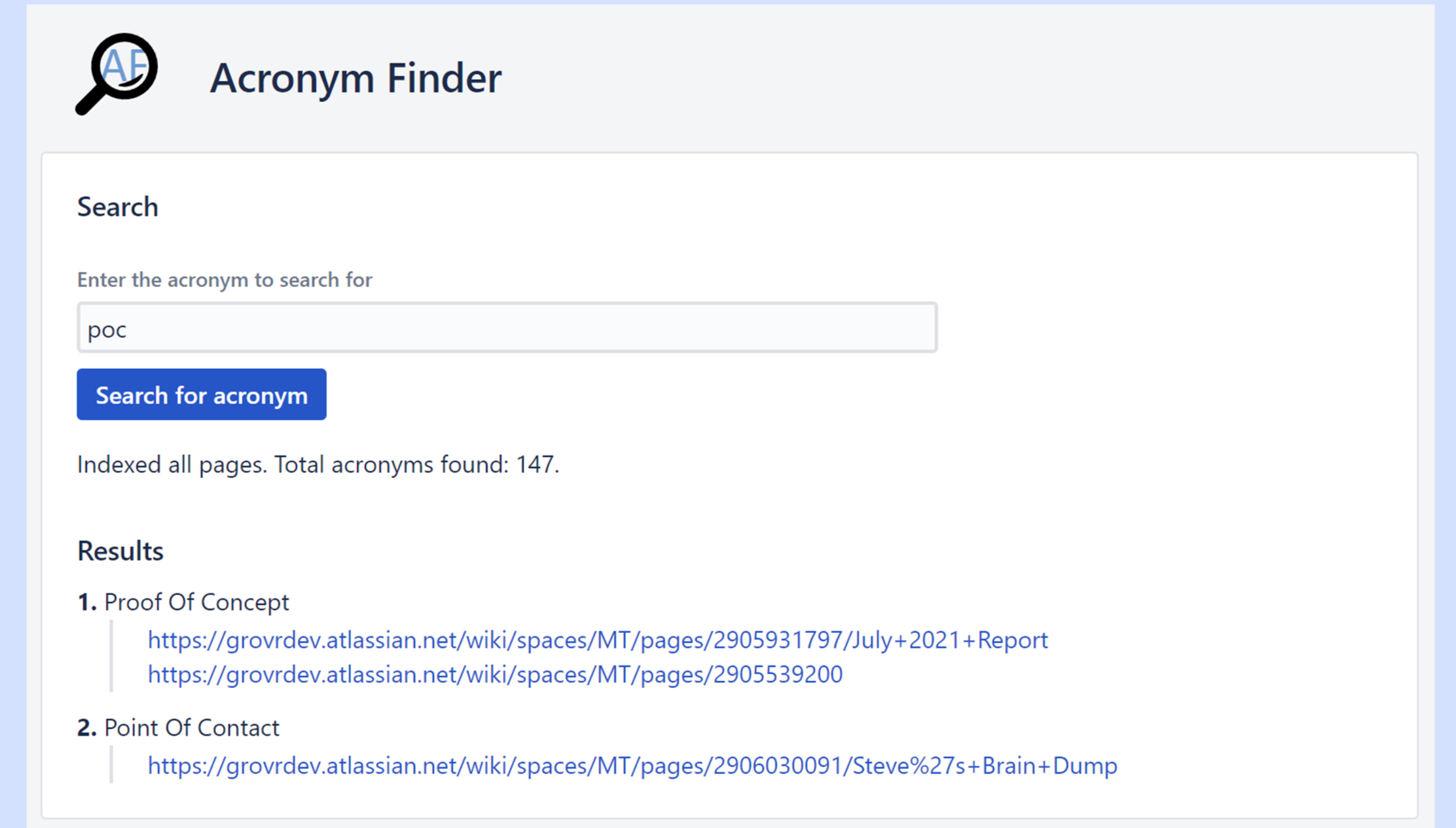 Acronym Finder for Confluence | Atlassian Marketplace