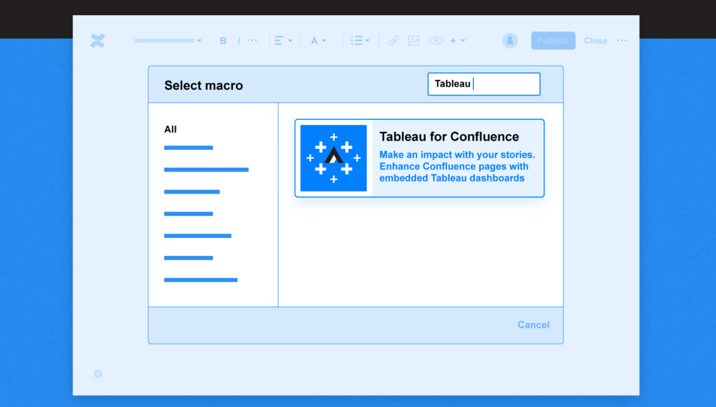 Tableau for Confluence | Atlassian Marketplace