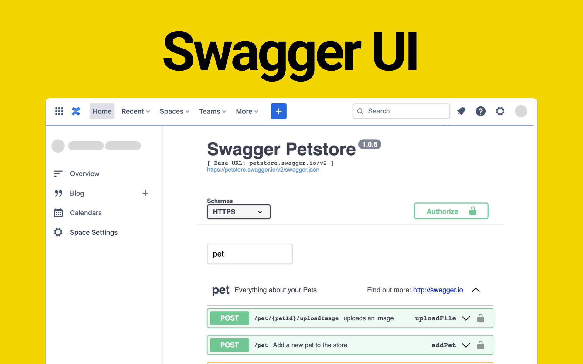 Swagger UI Viewer for Confluence (OpenAPI integration) | Atlassian ...