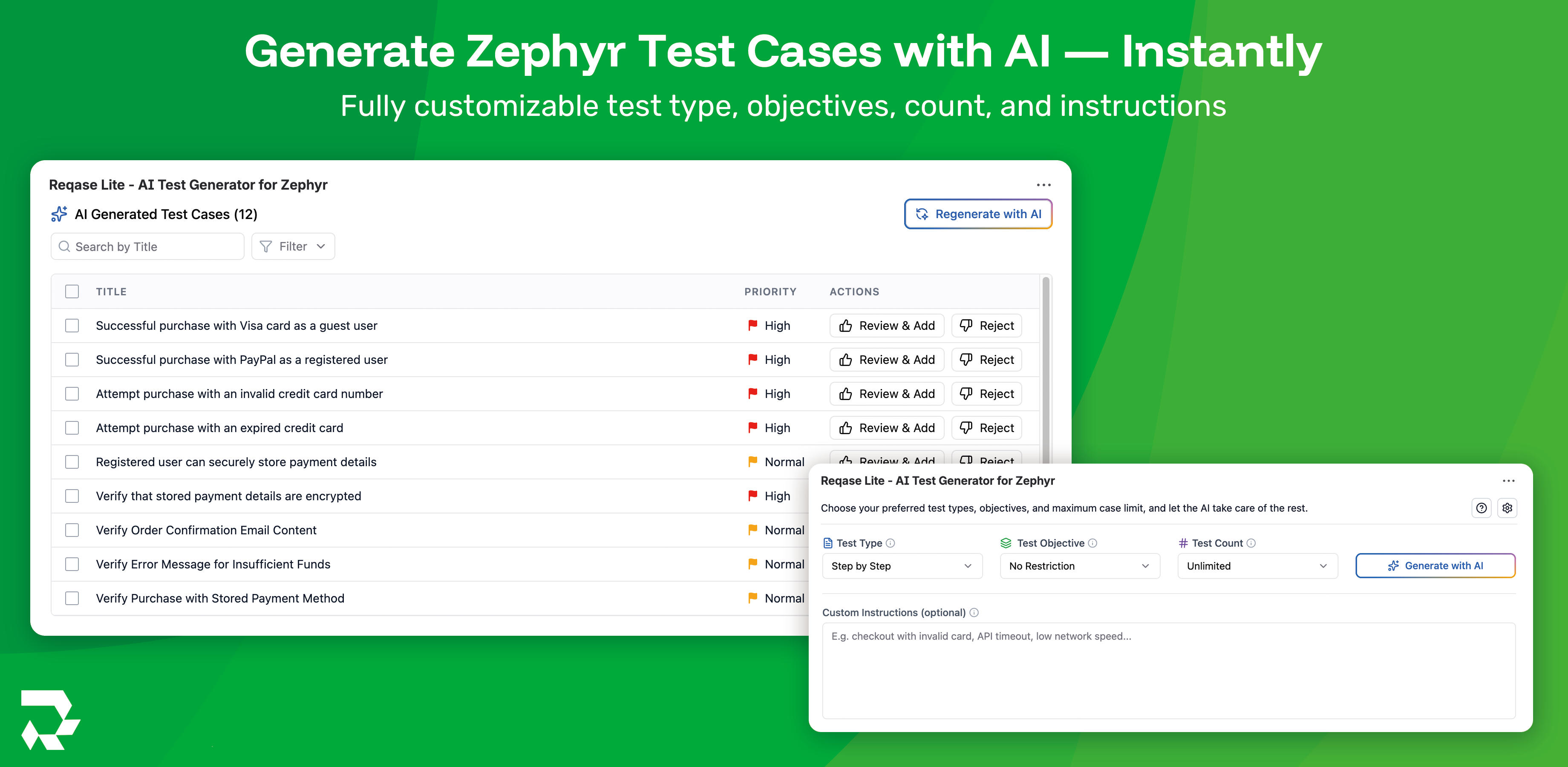 Reqase Lite - AI Test Generator for Zephyr | Atlassian Marketplace