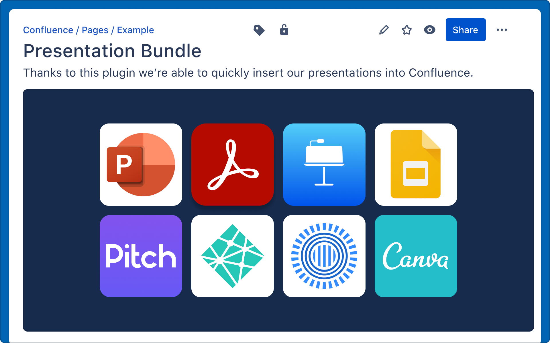 Presentation bundle for Confluence | Atlassian Marketplace