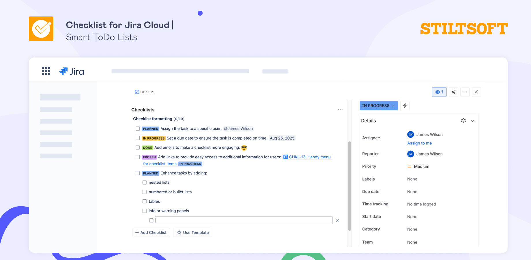 Checklist for Jira Cloud | Smart ToDo Lists | Atlassian Marketplace