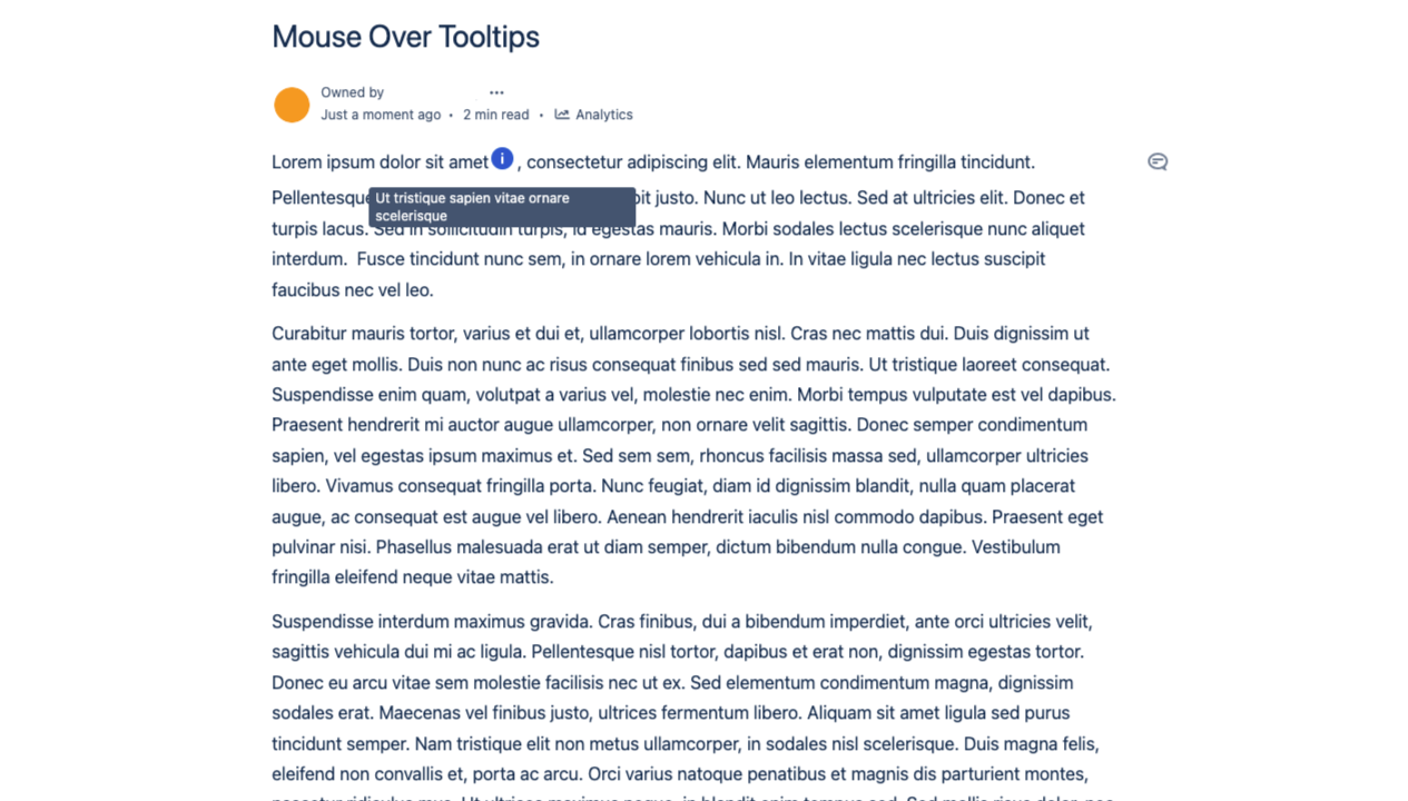 Tooltips for Confluence Cloud | Atlassian Marketplace