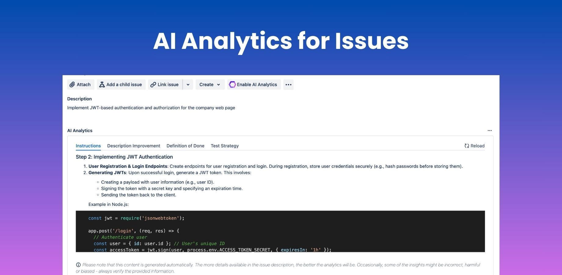 Issue Ai Analytics For Jira Cloud And Private Ai Atlassian Marketplace