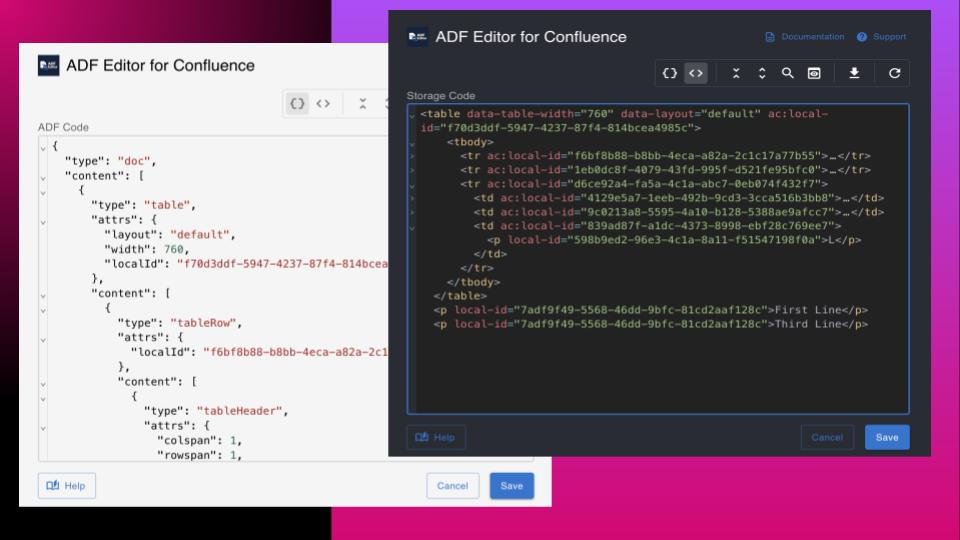 ADF & Storage Format Editor for Confluence | Atlassian Marketplace