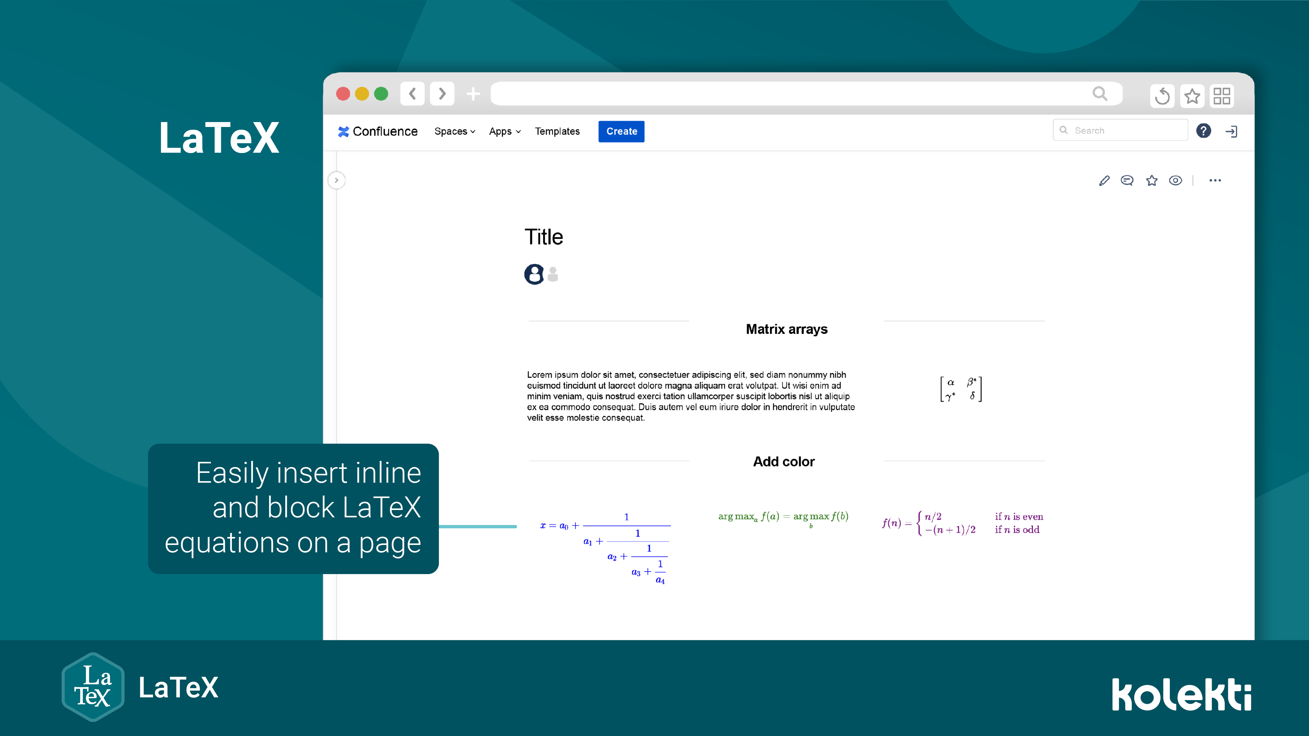 LaTex Macro for Confluence | Atlassian Marketplace