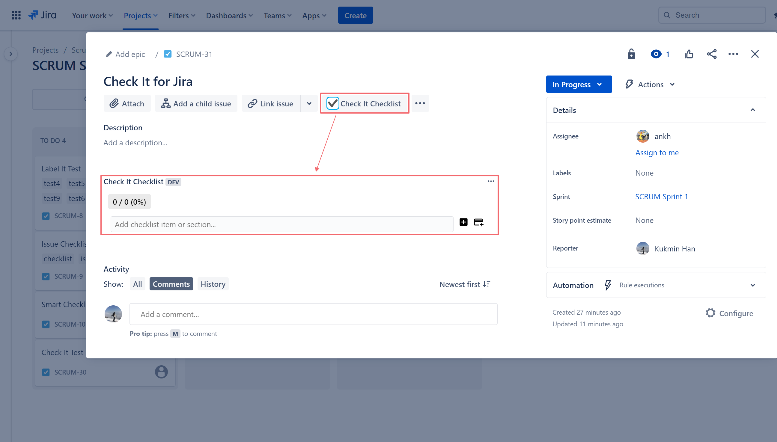 Check It for Jira (Free Issue Checklist) | Atlassian Marketplace