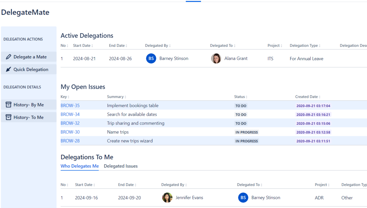 DelegateMate – Out of Office and Auto Assignments | Atlassian Marketplace