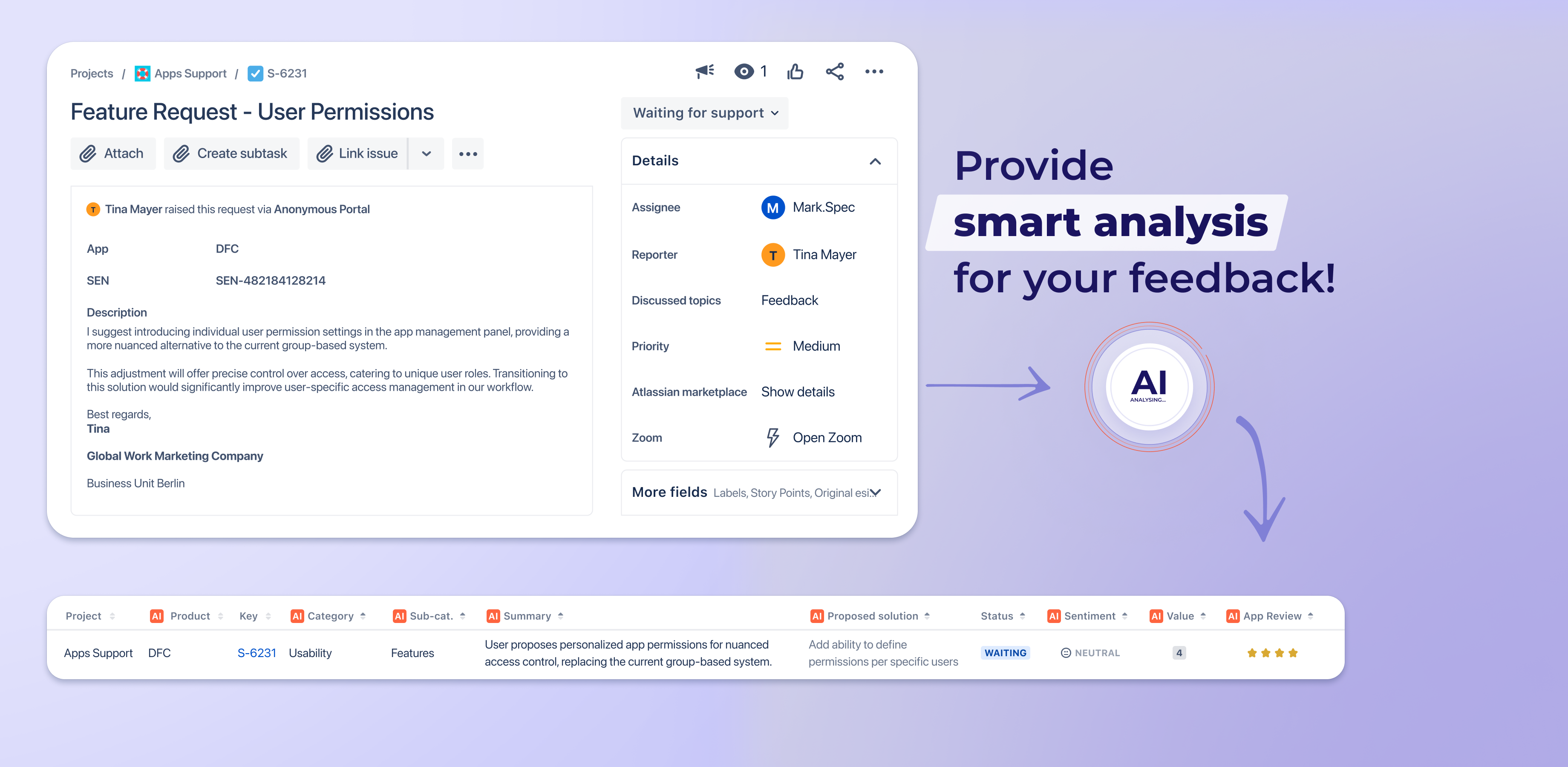 AI Feedback Analyzer | Atlassian Marketplace